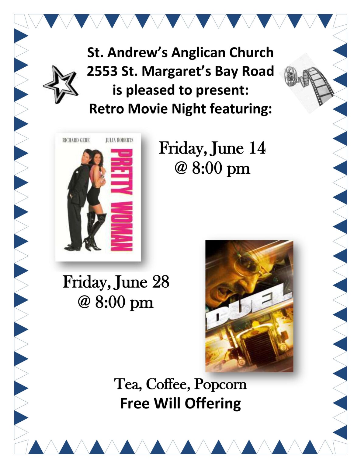 June Movie Nights! | Parish of Timberlea-Lakeside